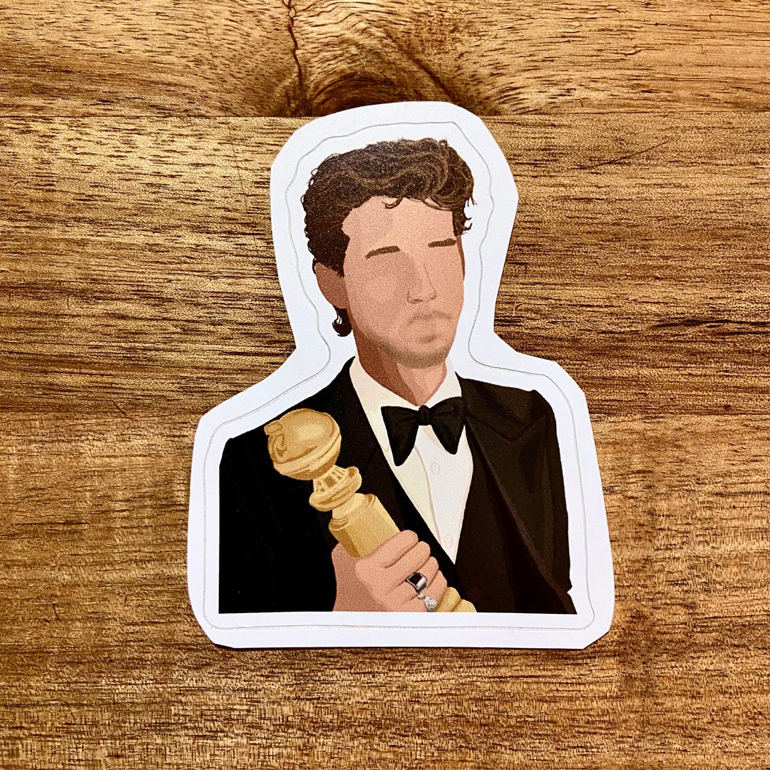 Austin Butler Golden Globes Sticker - Etsy