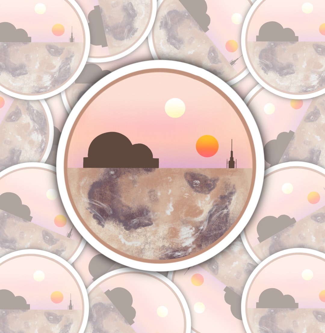 Tattooine Binary Sunset Sticker cant Ship to Germany - Etsy
