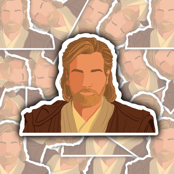 Obi Wan Kenobi Sticker - Etsy