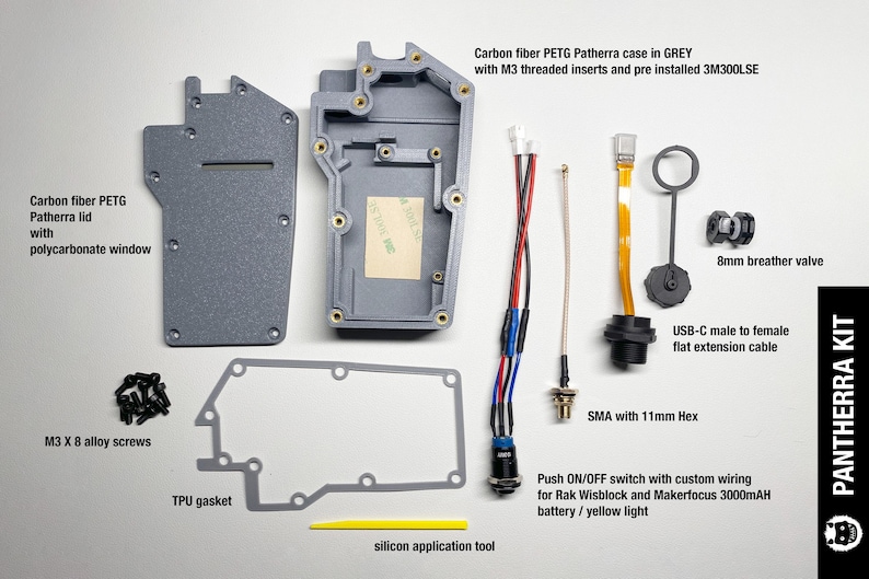 PANTHERRA Meshtastic Portable Handheld Node / Radio - KIT - Etsy