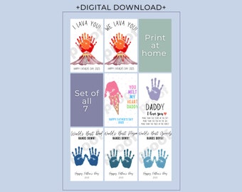 I Lava You Handprint Art - Etsy