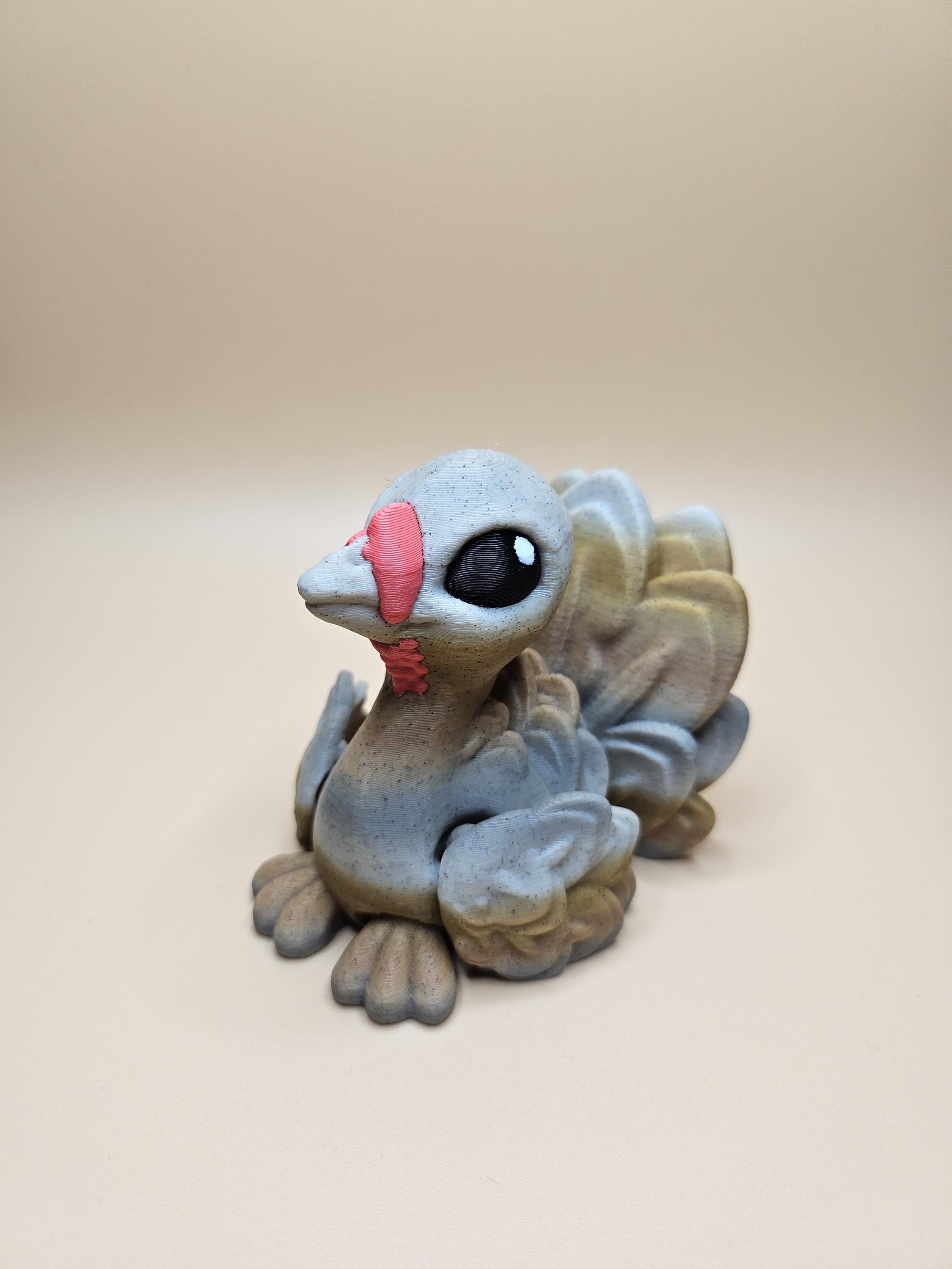 Classic 3D Printed Turkey – Vintage Thanksgiving Style - Etsy