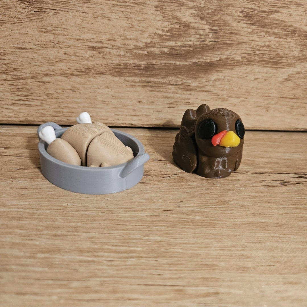 Turkey Tom - 3D Printed Turkey in a Pan - Etsy