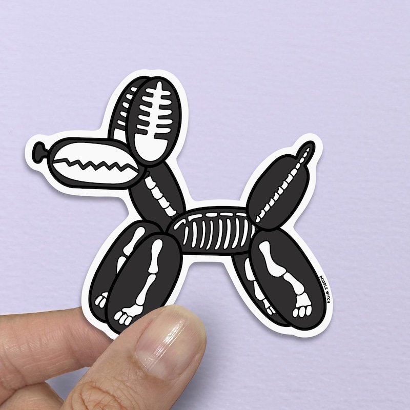 Balloon Animal Dog Stickers - Etsy