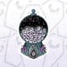 Spooky Ghost Gumball Machine Sticker, Goth Crystal Witch Decor - Etsy