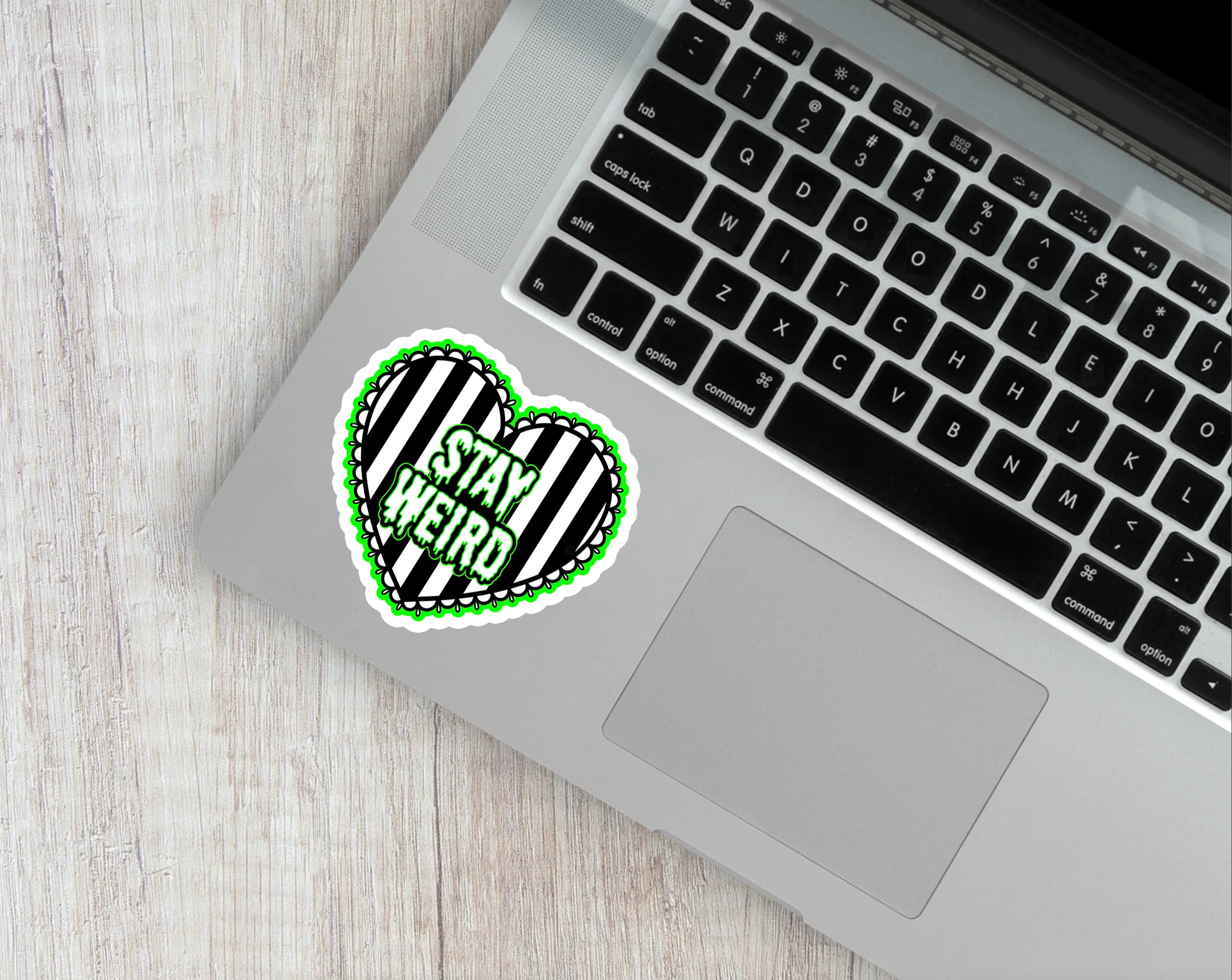 Stay Weird Sticker Heart Sticker Laptop Sticker Weird - Etsy