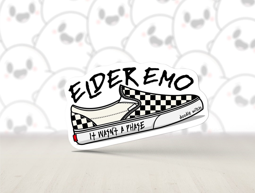Elder Emo Sticker, Still Emo Sticker. Emo Stickers, Goth Stickers ...