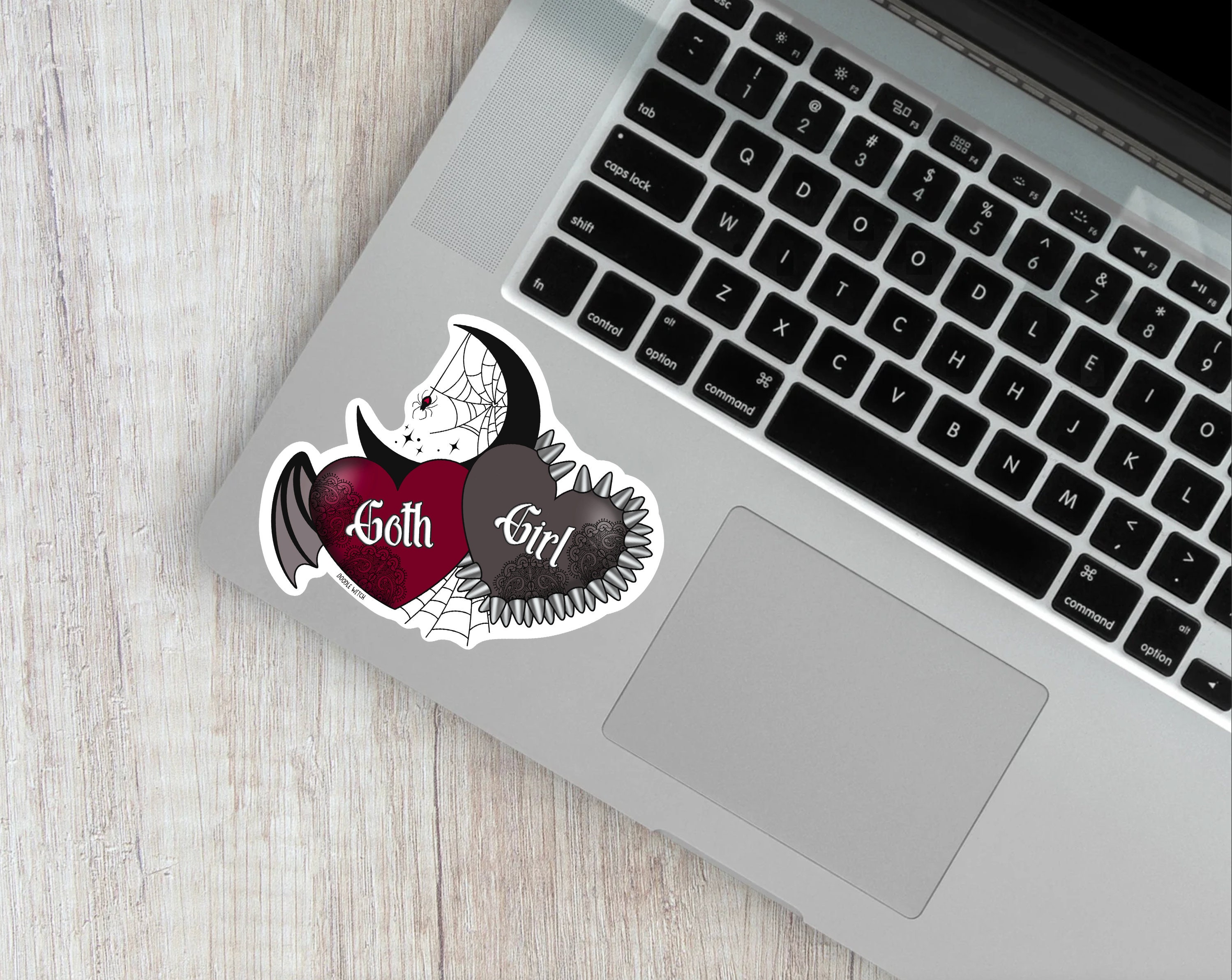 Goth Girl Sticker Goth Girl Stickers Halloween Stickers - Etsy