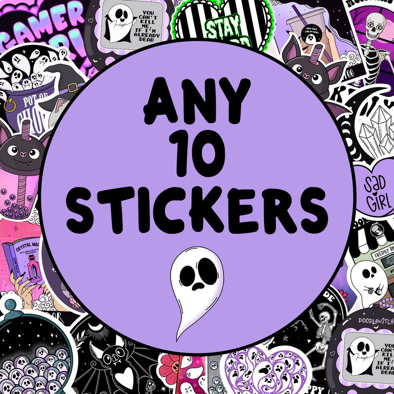 Goth Stickers - Etsy