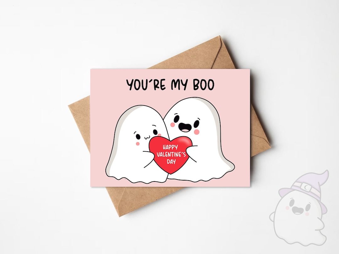 You're My Boo Card, Ghost Valentines Card, Spooky Valentines, Be My Boo ...