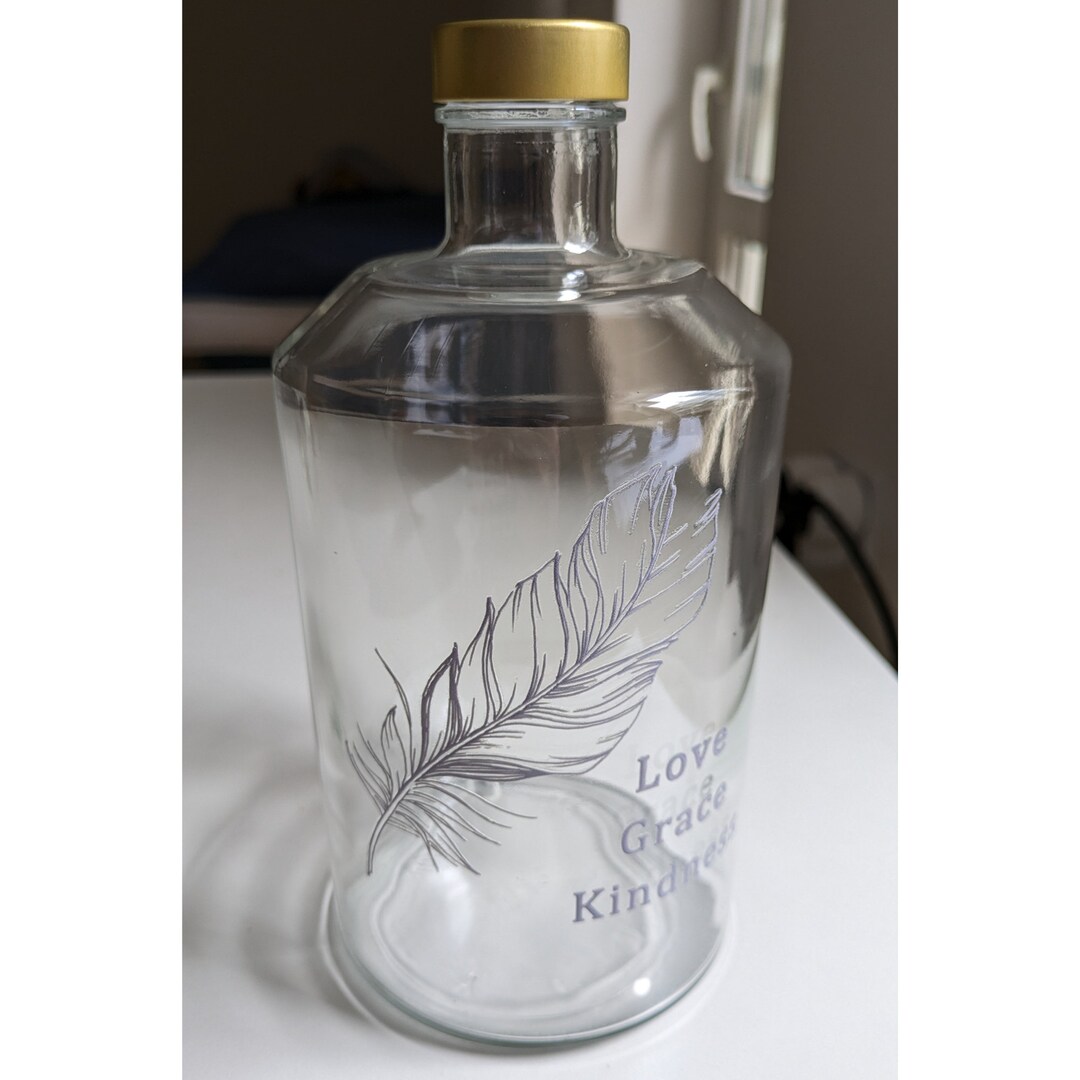 Structured Water Sacred Geometry Designed Bottle Water Glass Bottle Eco ...