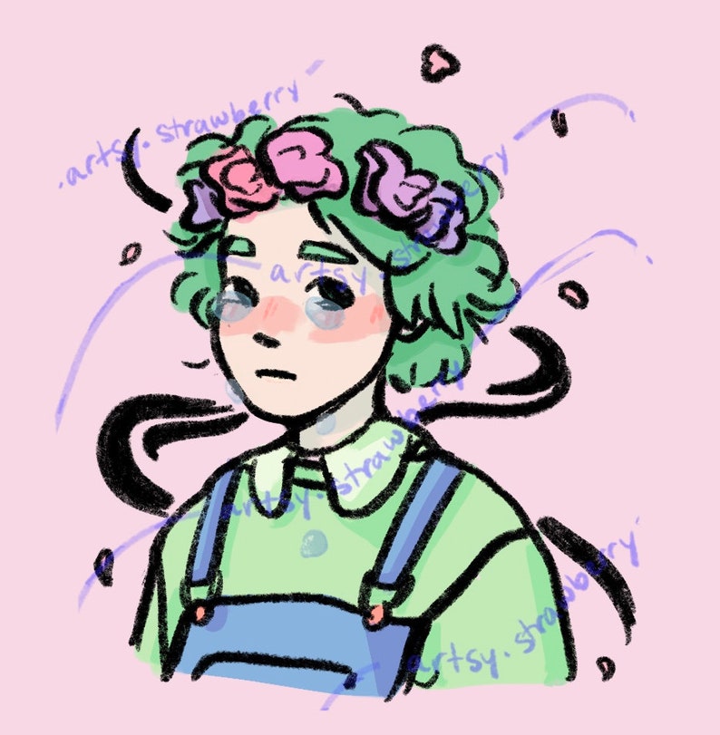 Sad Basil Sticker omori - Etsy