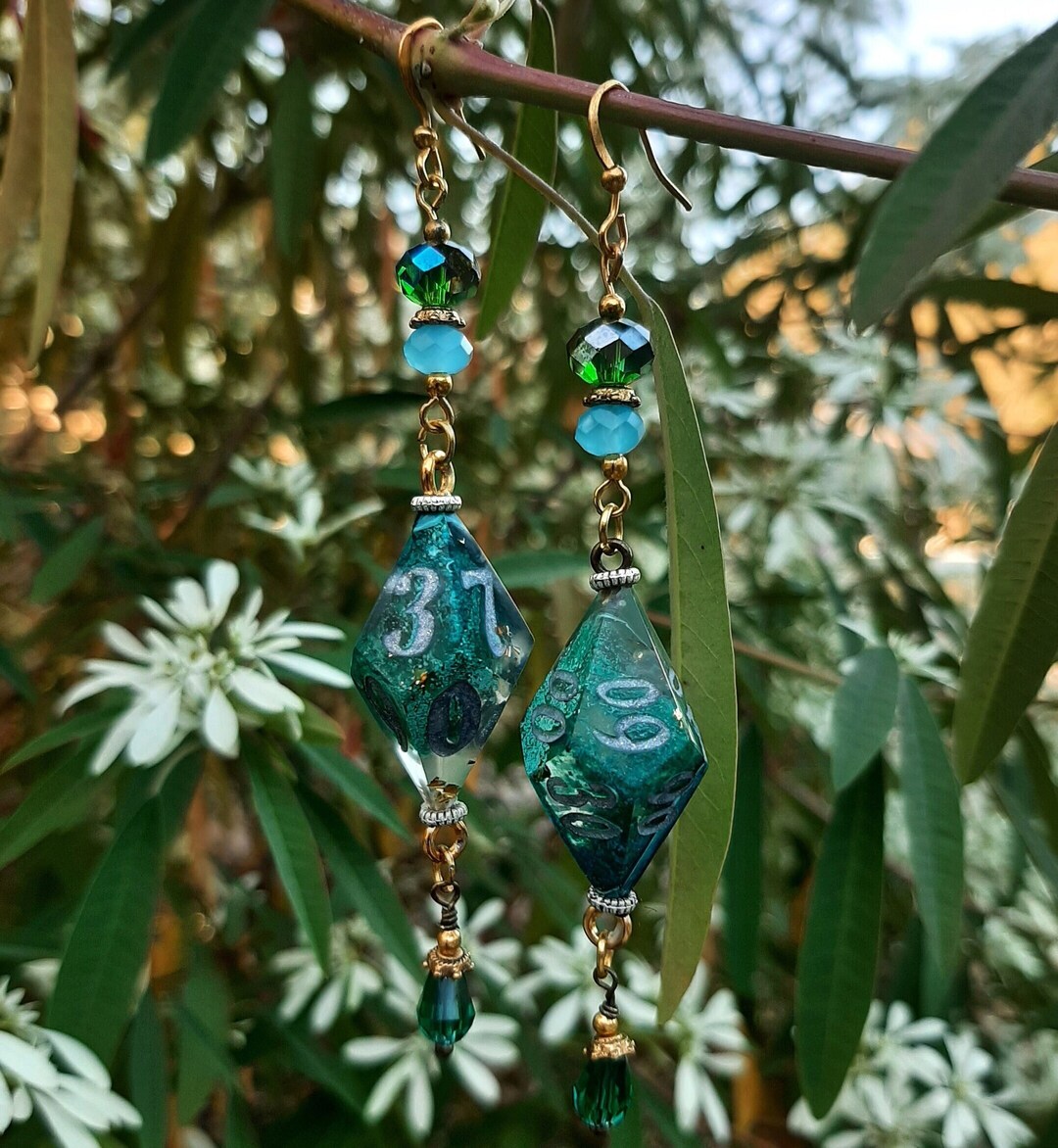 Calypso Jewellery Set Dice Jewellery Jewelry Resin Handmade With PU ...