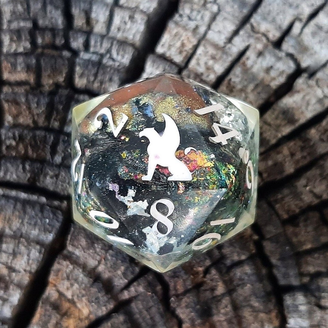 Rainbow Ore Dice Set | 8 Piece Polyhedral Dice Set | Resin Handmade ...