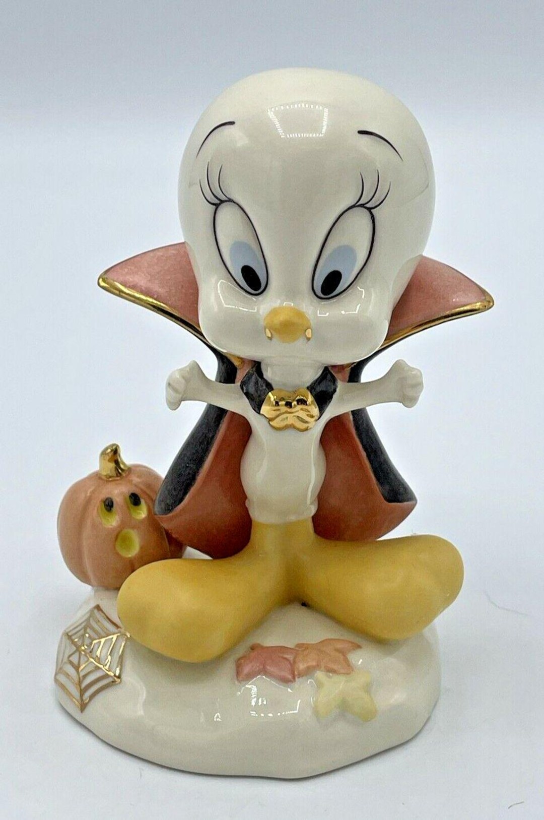 LENOX "spooky Tweety" Bird Halloween Dracula Vampire Porcelain Figurine ...