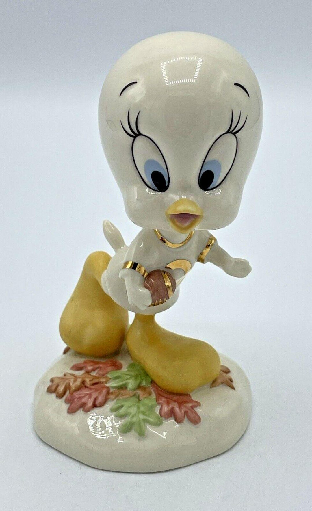 LENOX Touchdown Tweety Porcelain Figurine Fall Football Warner Bros. 4. ...