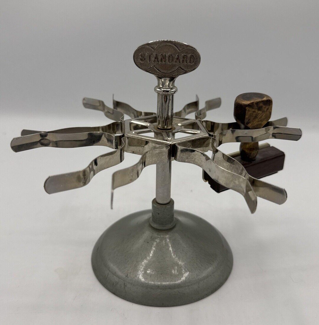 Vintage STANDARD Metal Rubber Stamp Holder Stand Carousel Spinning ...