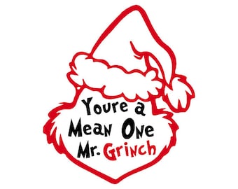 Grinch Im a Mean One Png | Etsy New Zealand
