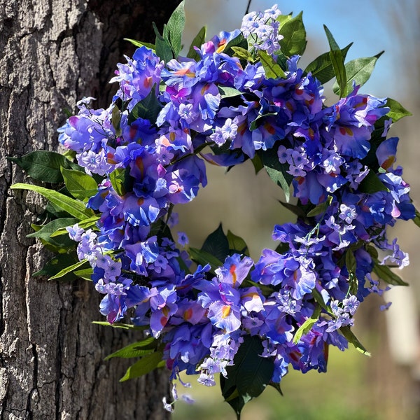 Iris Wreath - Etsy