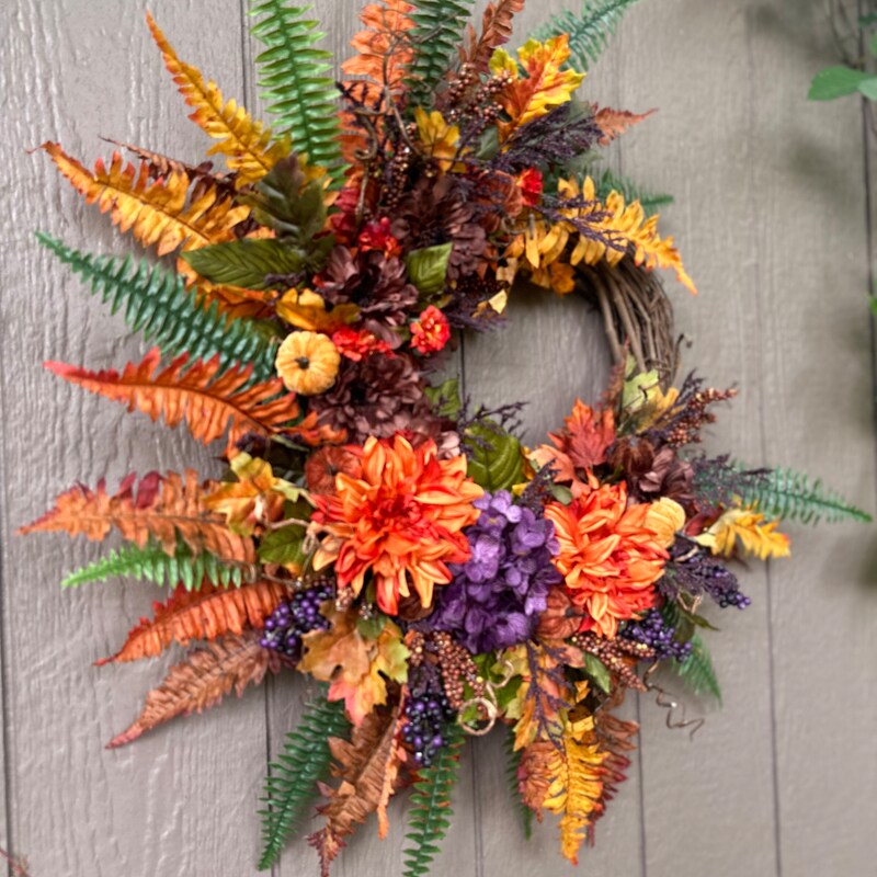 Purple Fall Wreath - Etsy