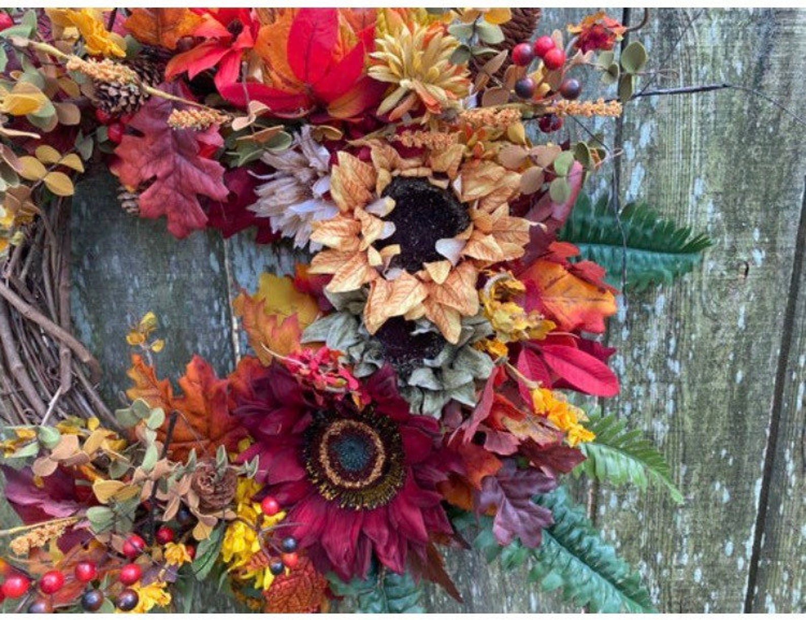Fall Wreath Fall Wreaths for Front Door Front Door Wreath - Etsy