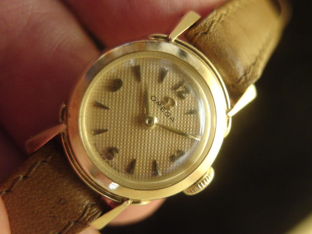Vintage 1951 Omega Ladies Cocktail Watch: Art Deco Gold Filled Case - Etsy
