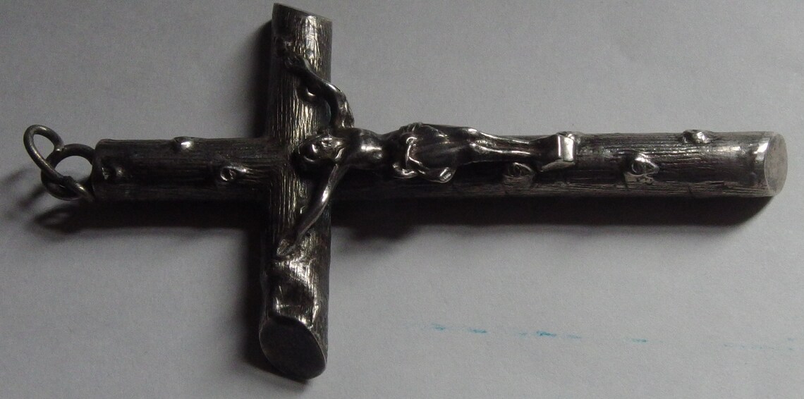 Rare Antique Spanish Inquisition Cross in Sterling Silver, Circa 1820 ...