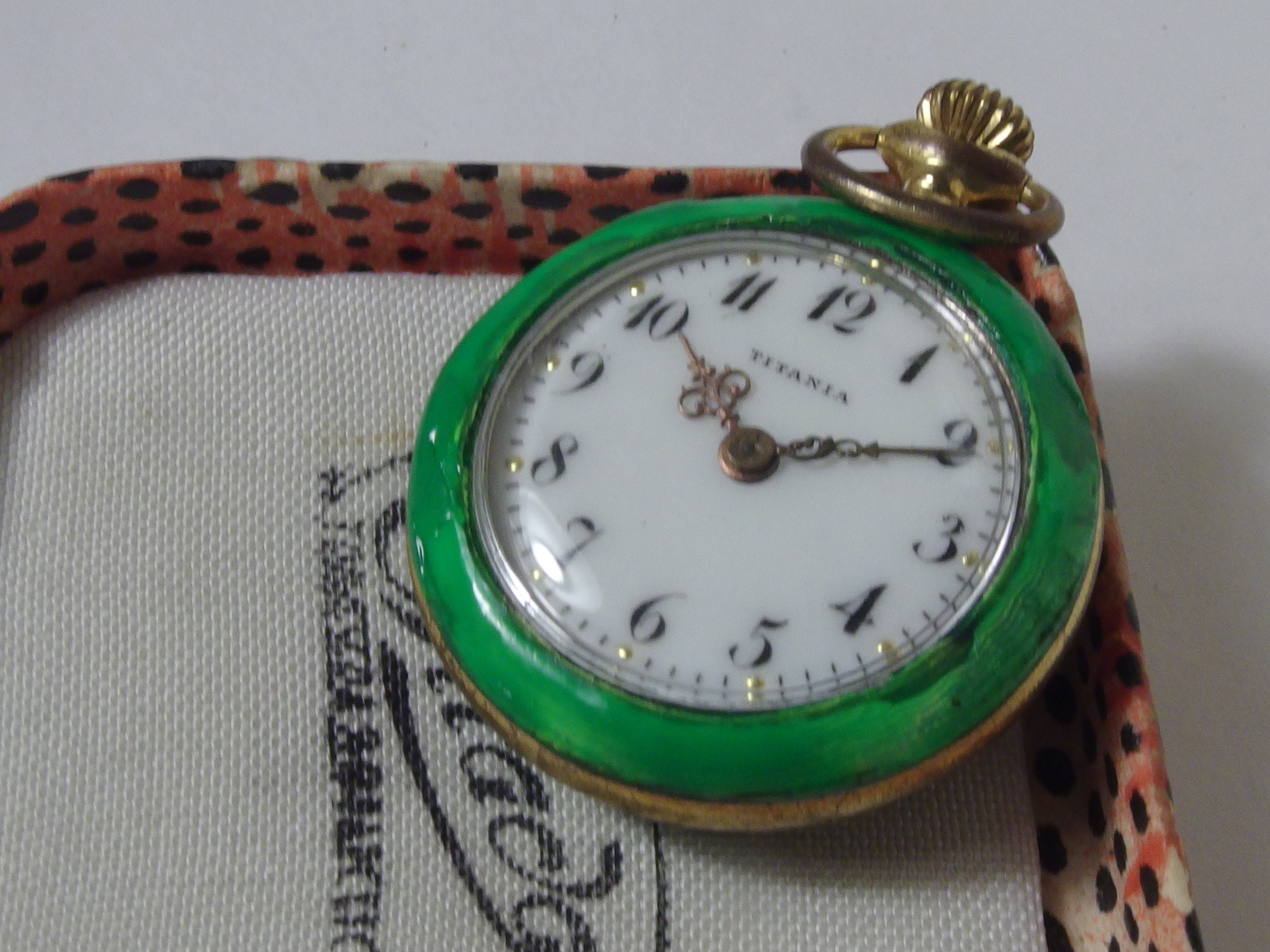 4063 Original Rare Titania Swiss Pocket Watch, Religious Virgin Mary ...