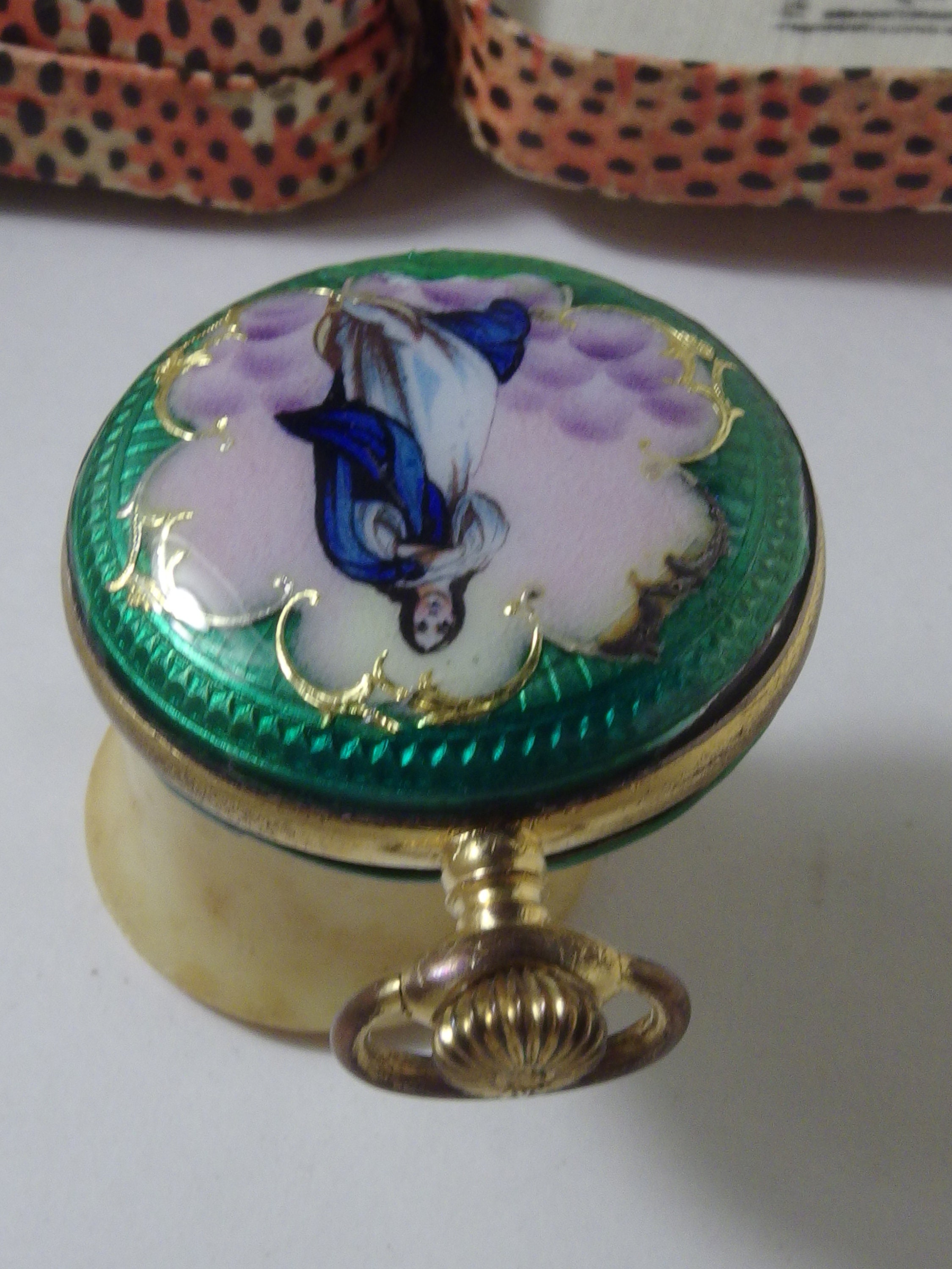 4063 Original Rare Titania Swiss Pocket Watch, Religious Virgin Mary ...
