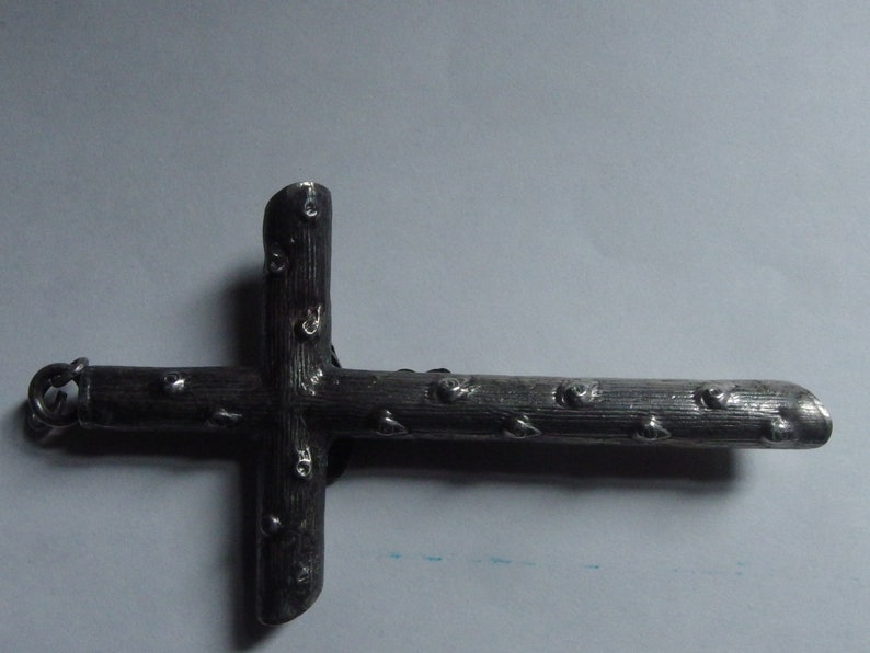 Rare Antique Spanish Inquisition Cross in Sterling Silver, Circa 1820 ...