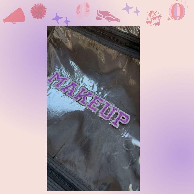 Personalized Cheer : Dance Garment Bag - Custom Name, Sparkle Vinyl ...