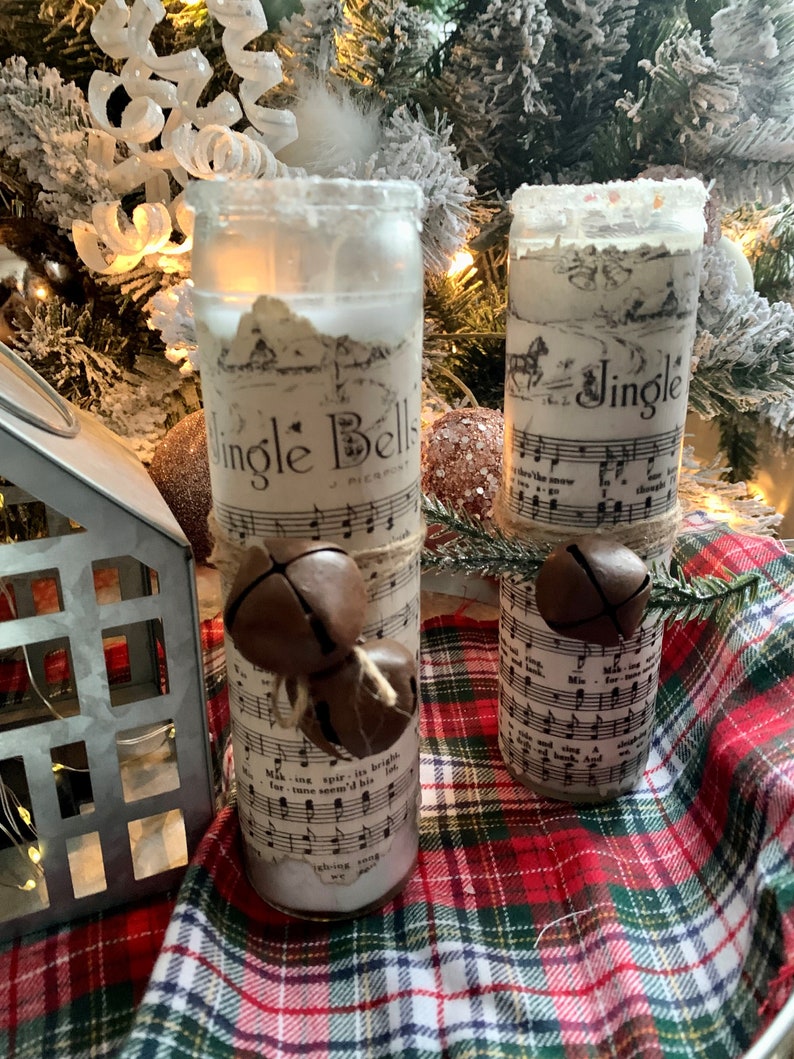 Vintage Christmas Candle - Etsy