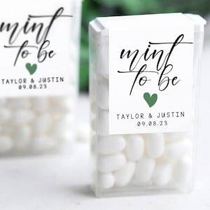 Mint to Be Wedding Favor Labels: Personalized Tic Tac Stickers - Etsy
