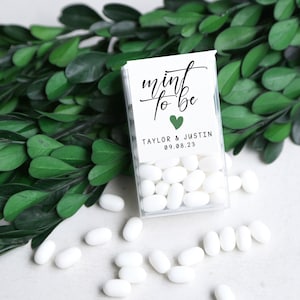 Mint to Be Wedding Favor Labels: Personalized Tic Tac Stickers - Etsy