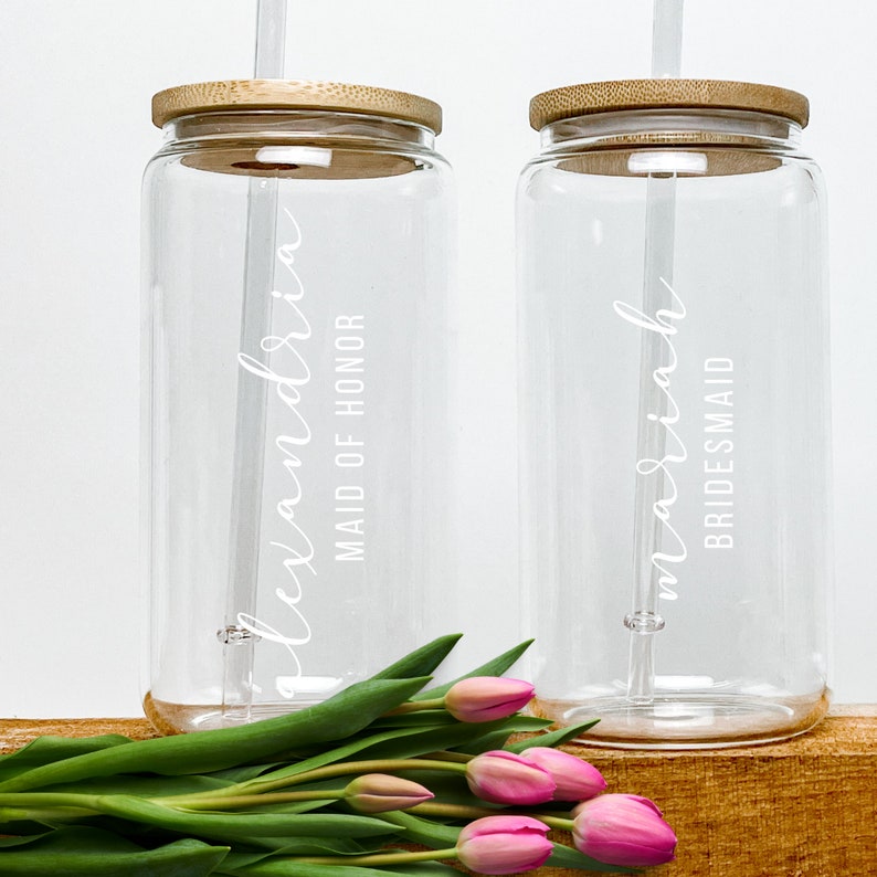 Personalized Iced Coffee Cup With Lid Custom Name Glass - Etsy