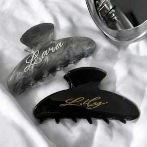 Engraved Hair Claw Clip: Personalized Hair Accessory - Etsy
