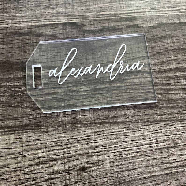 Luggage Tag Acrylic - Etsy