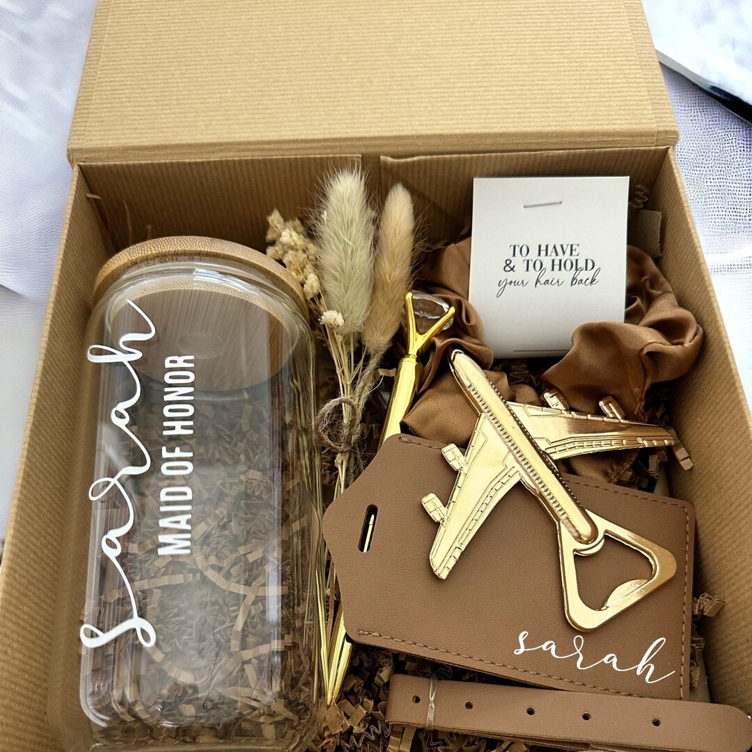 Bridesmaid Proposal Box Destination Wedding Destination - Etsy