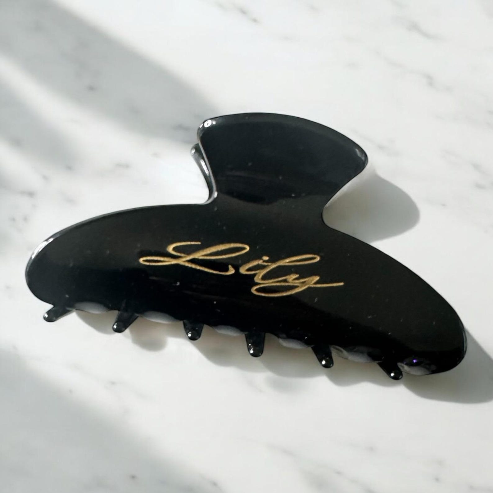 Engraved Hair Claw Clip: Personalized Hair Accessory - Etsy