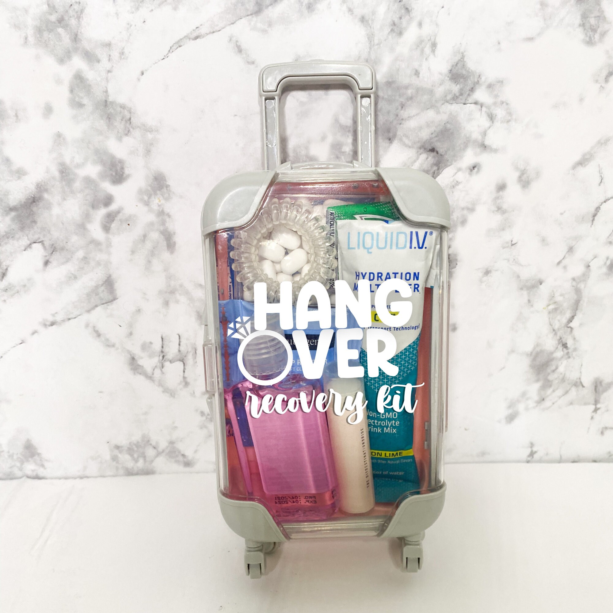 Set Of 3 Hangover Recovery Kit Suitcase Bachelorette Party Girls
