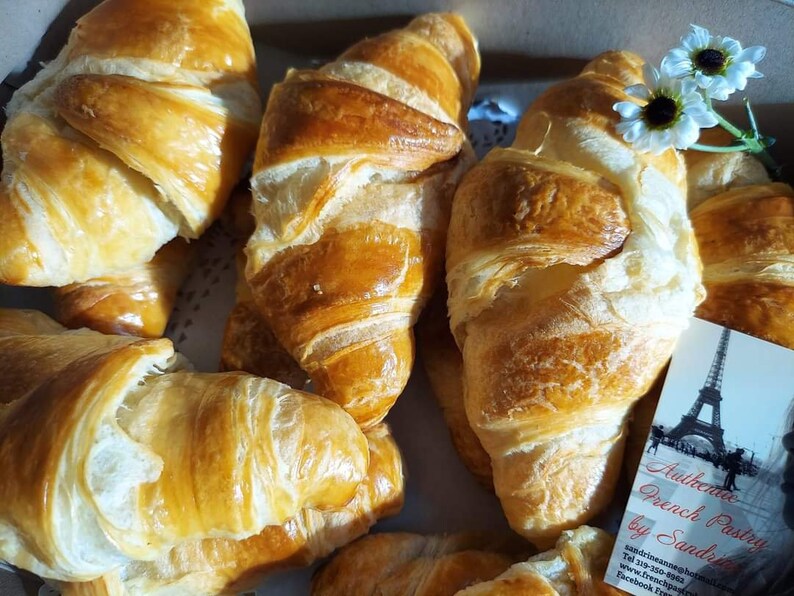 French Butter Croissants, Handmade ! - Etsy