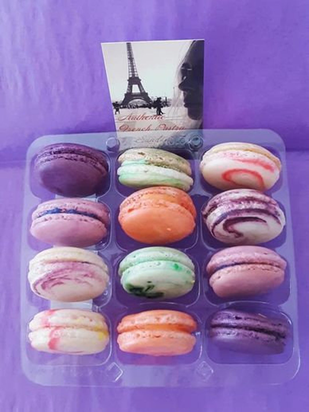 Authentic French Macarons, One Dozen in Classic Wrapping - Etsy