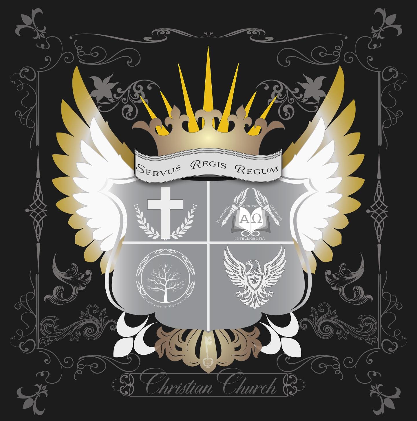 Family Crest (coat of Arms). Modern, Custom Designed and Personalized ...