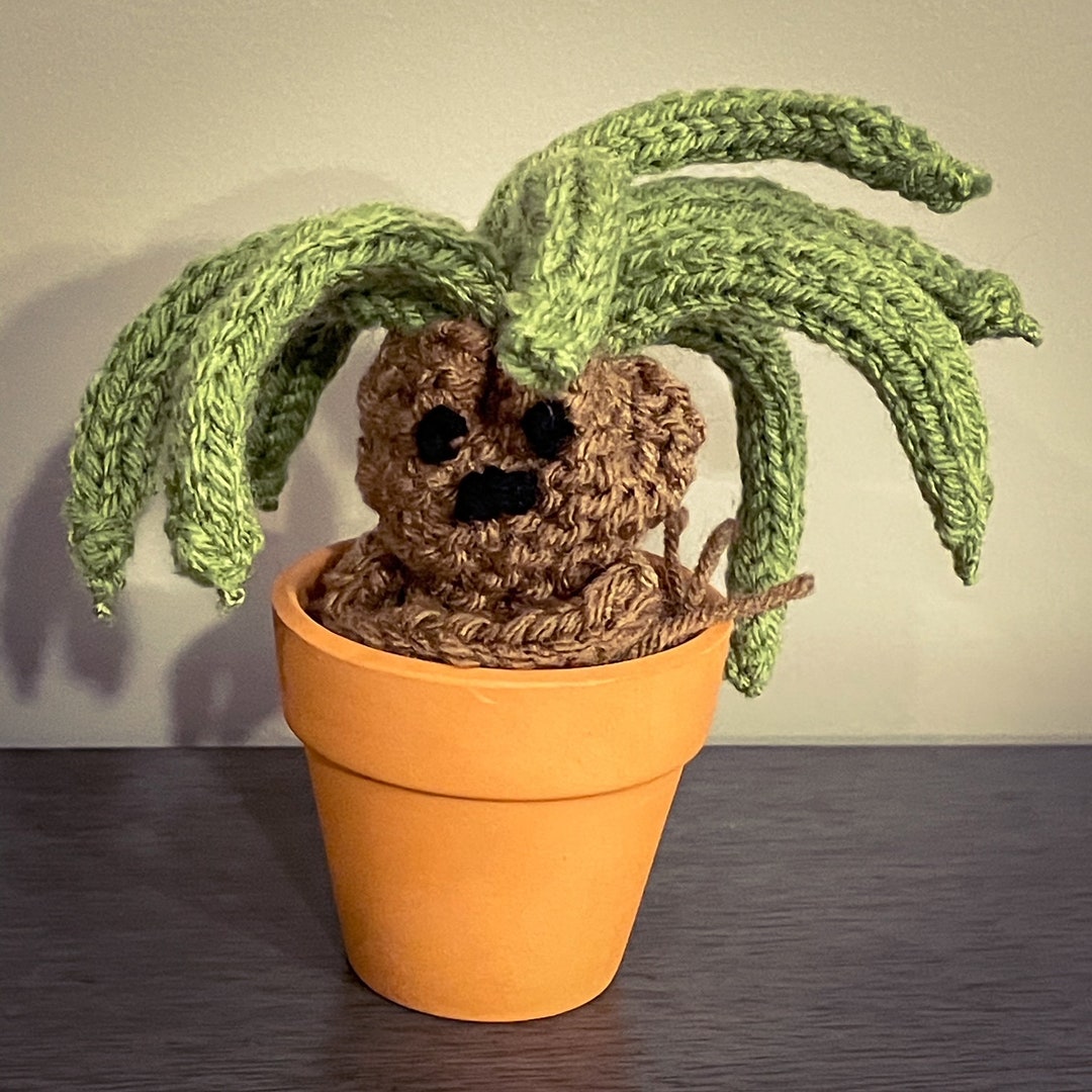Knit Mandrake Potted Spider Plant - Etsy
