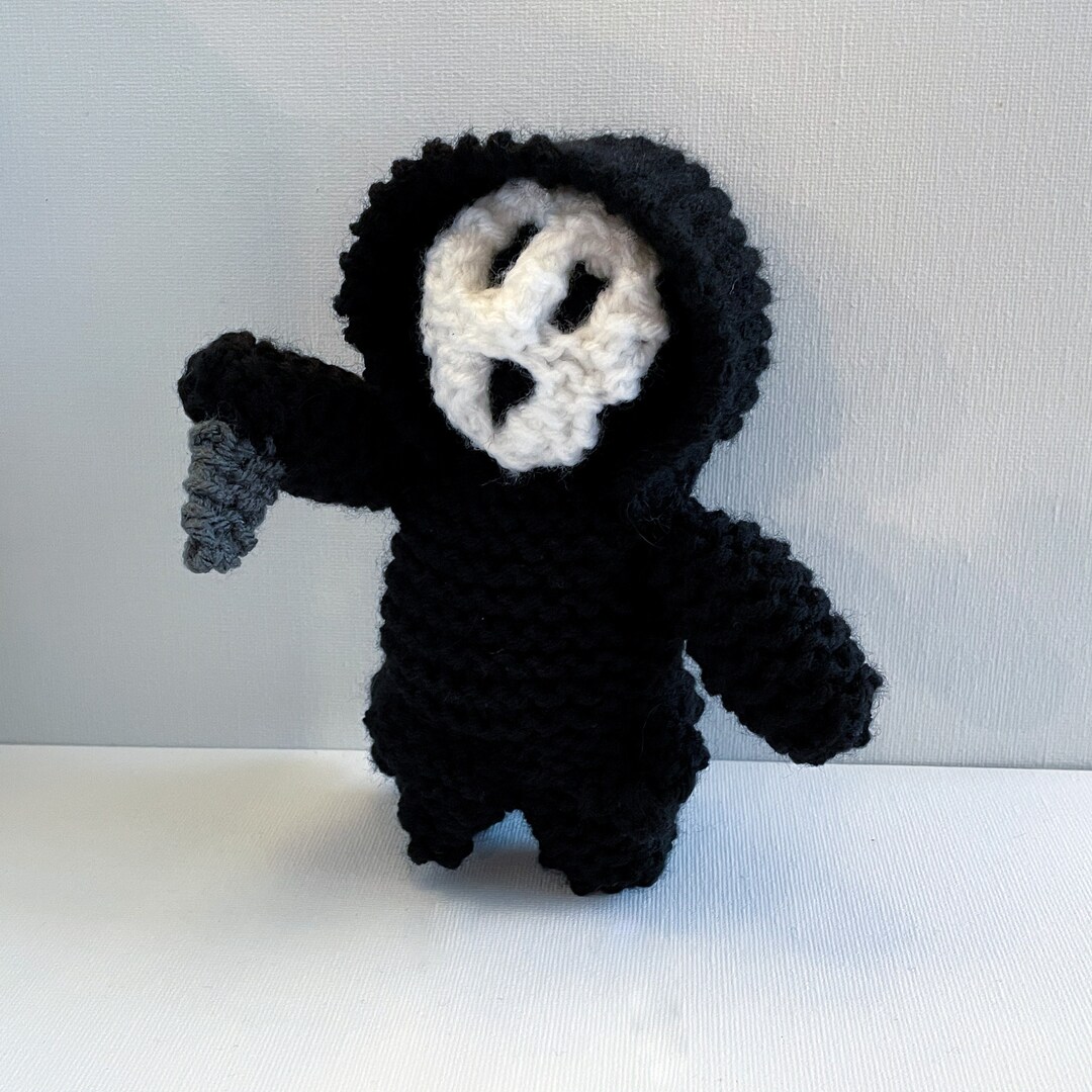 Ghostface Scream Movie Slasher Horror Knit Crochet Plush Plushie Doll ...