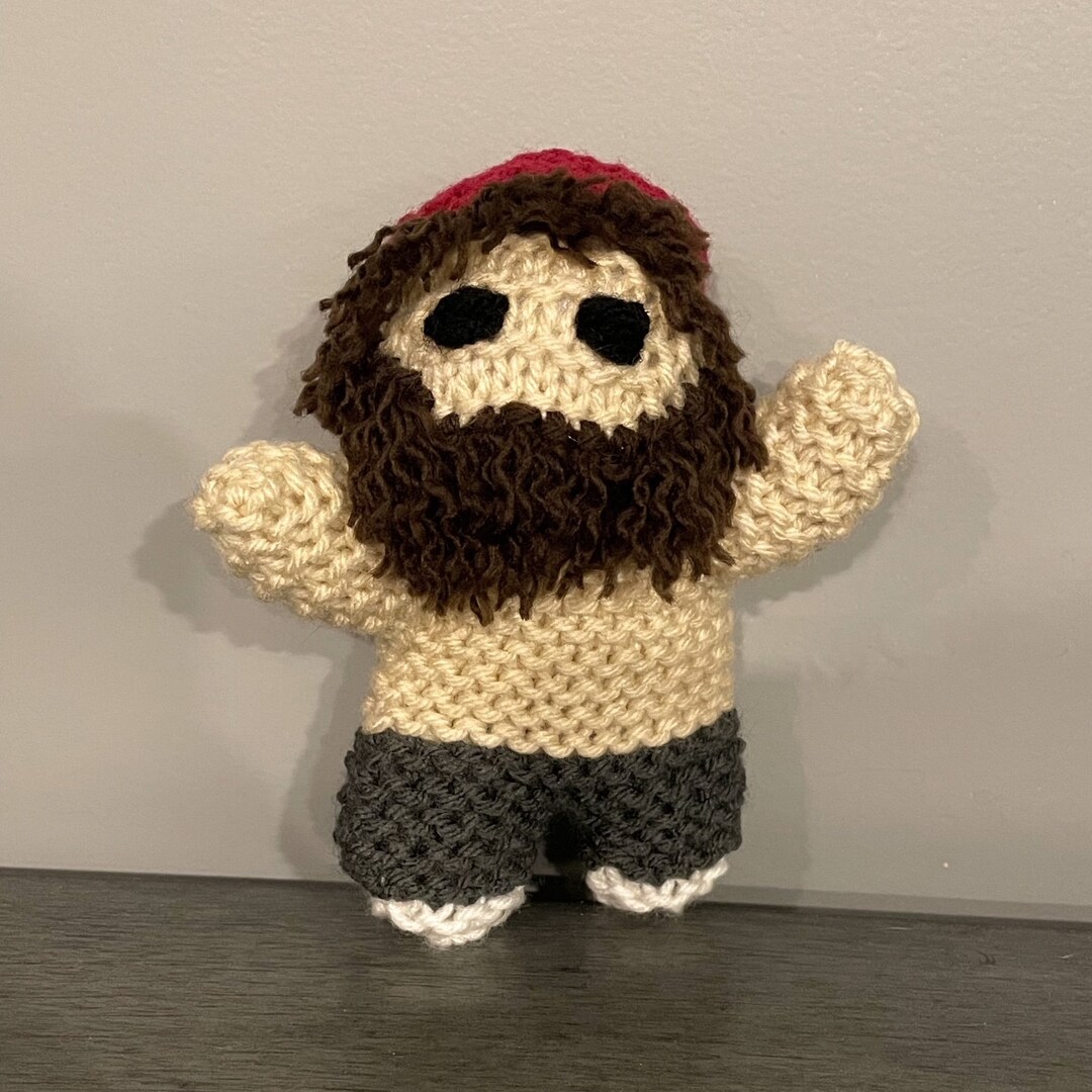 Shirtless Football Player Fan Knit/crochet Plushie Toy Doll - Etsy