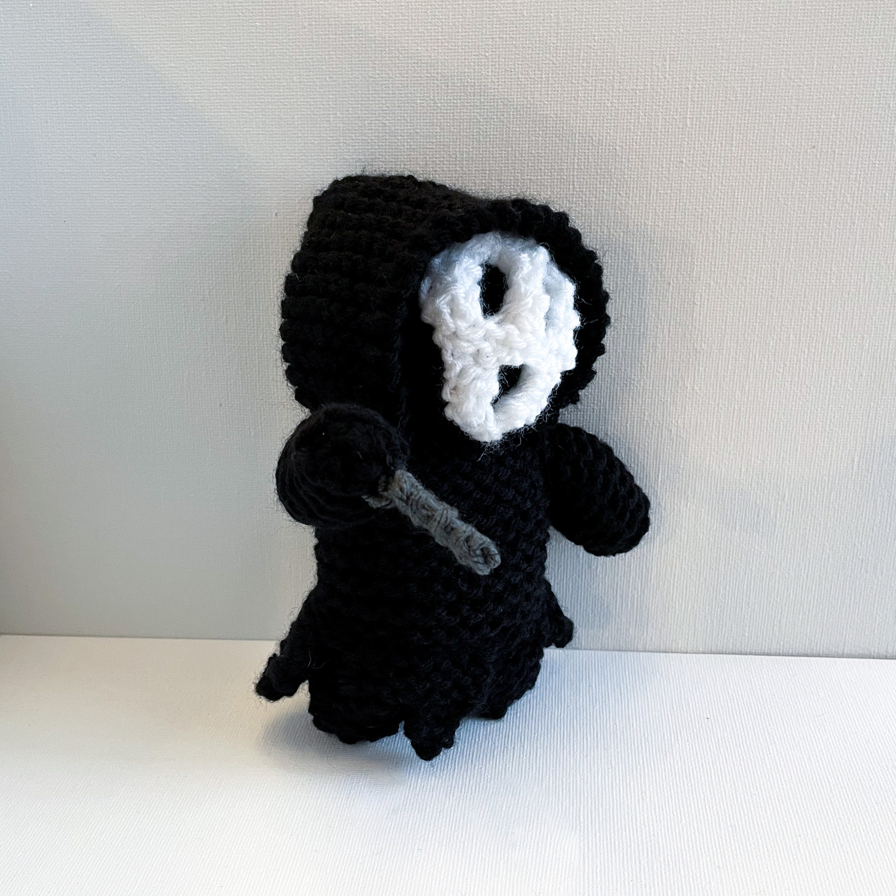 Ghostface Scream Movie Slasher Horror Knit Crochet Plush Plushie Doll ...