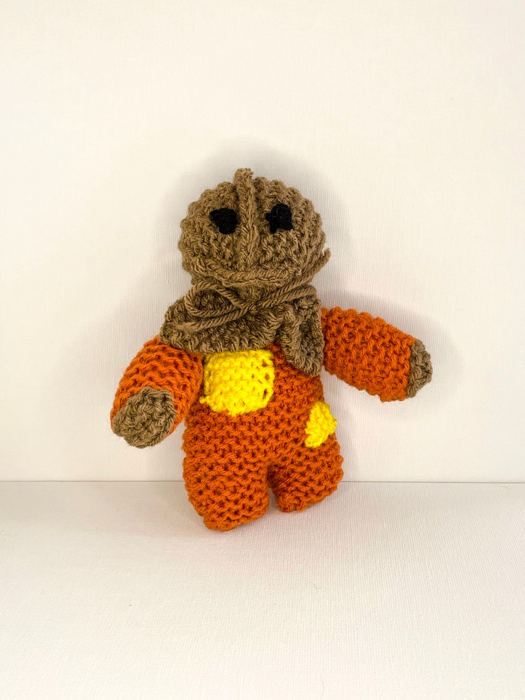 Orange Scarecrow Horror Knit Crochet Plush - Etsy