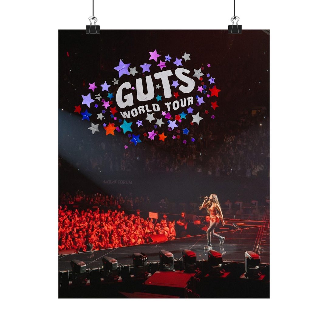 Olivia Rodrigo Guts World Tour Concert Poster option 4 - Etsy Canada