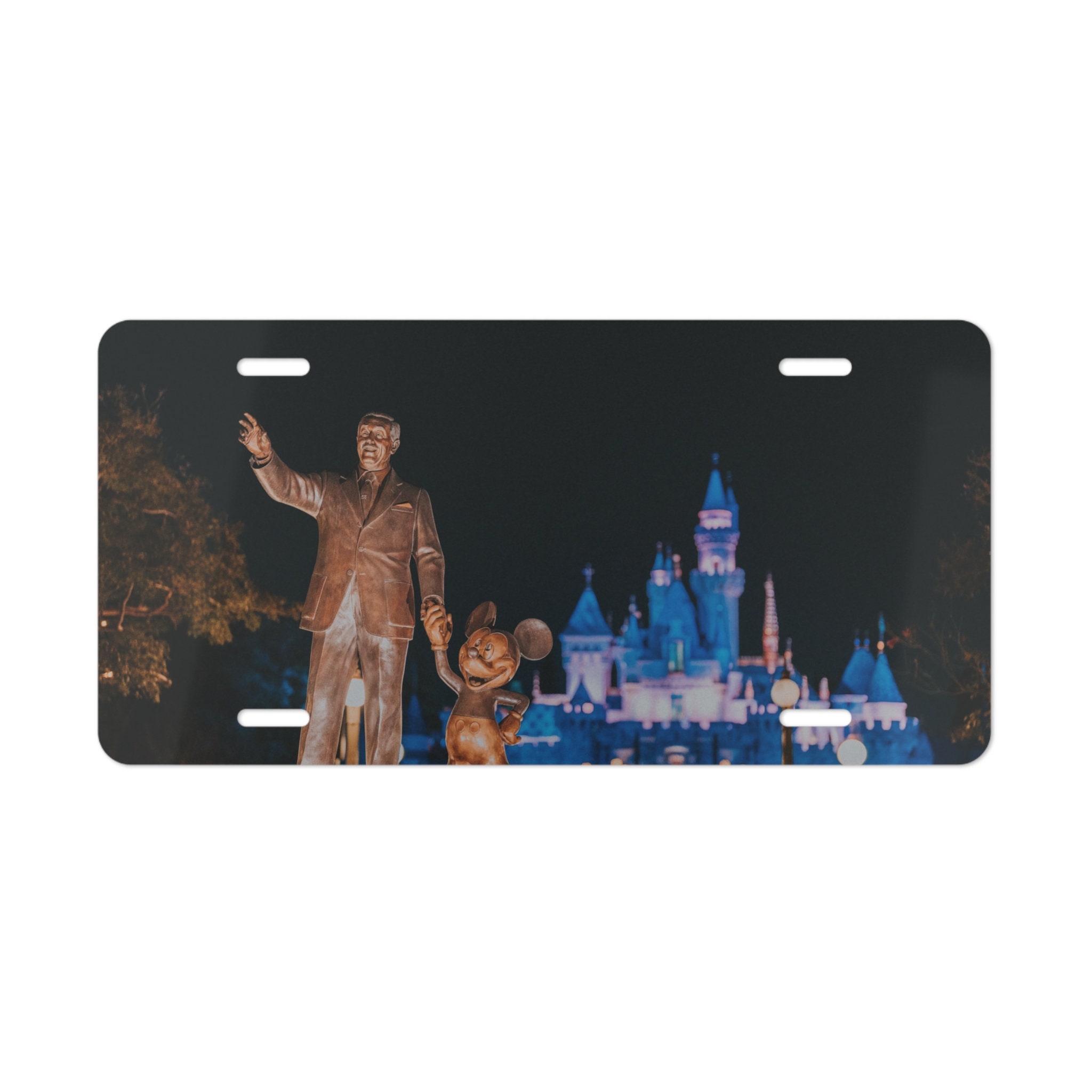 Disneyland Castle Walt Mickey Car License Vanity Plate - Etsy